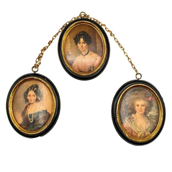 Borghese | Art | Borghese Chalkware Portrait Set Of 3 Ladies Different ...
